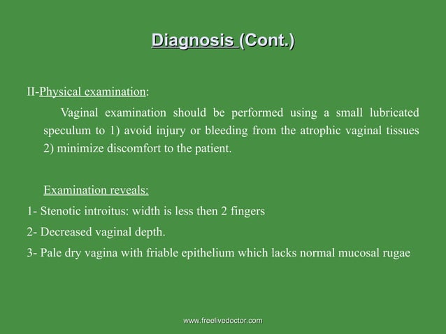 Atrophic vaginitis | PPT | Menopause | Endocrine and Metabolic Diseases