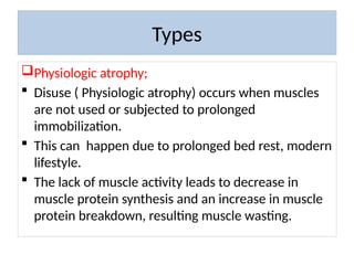 atrophy is a disorder of muscle shrinking. | PPT