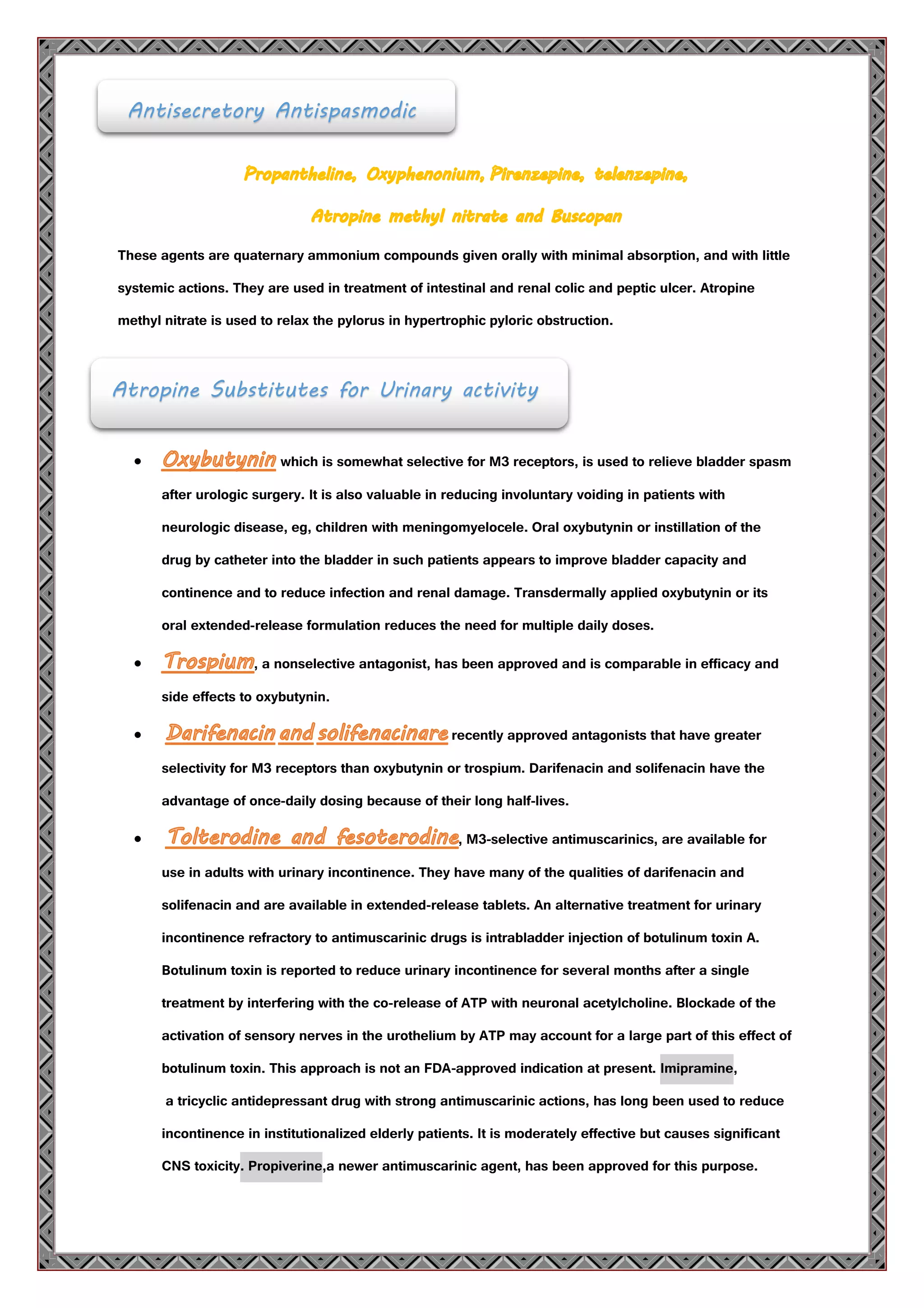 Atropine | PDF