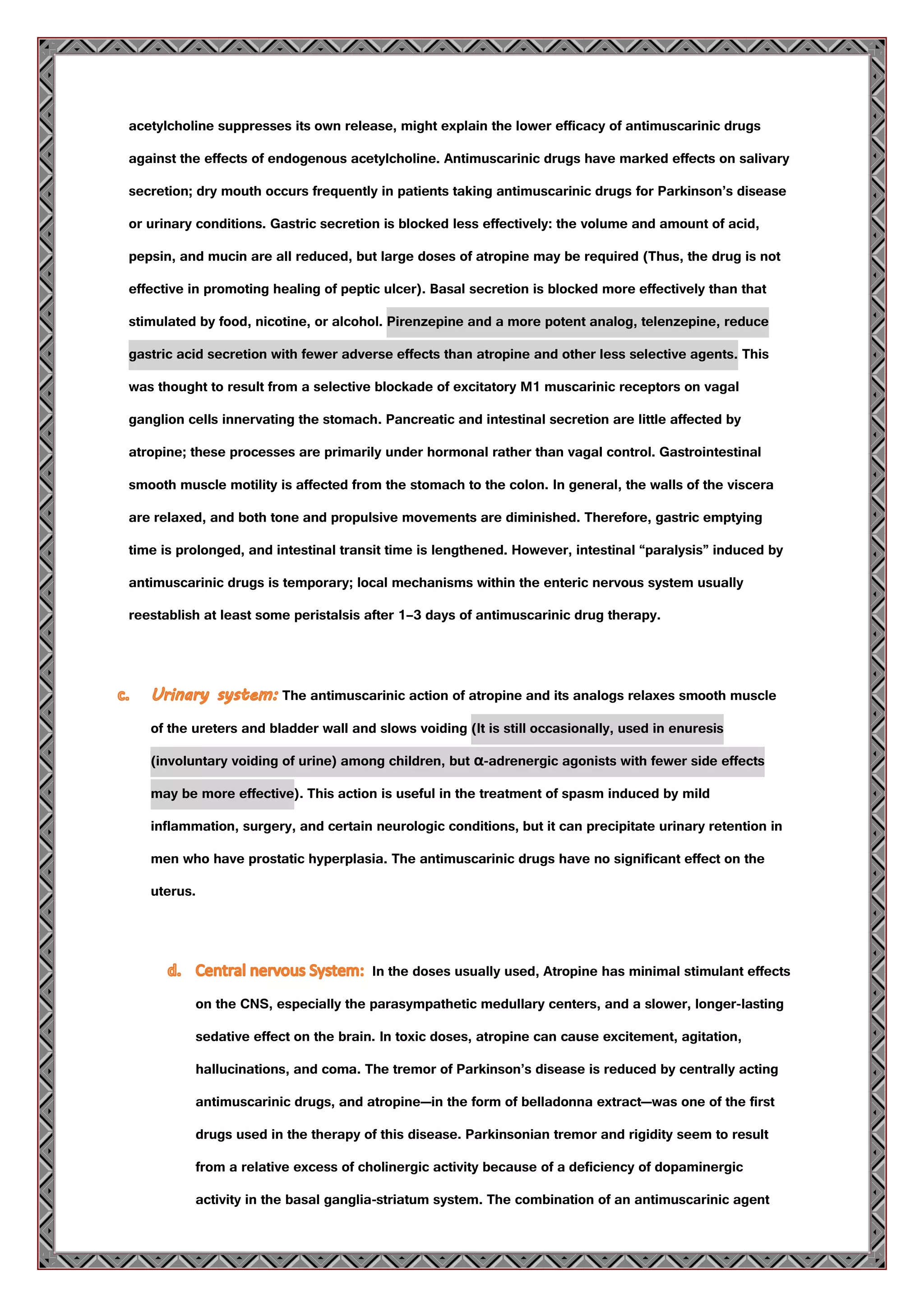Atropine | PDF