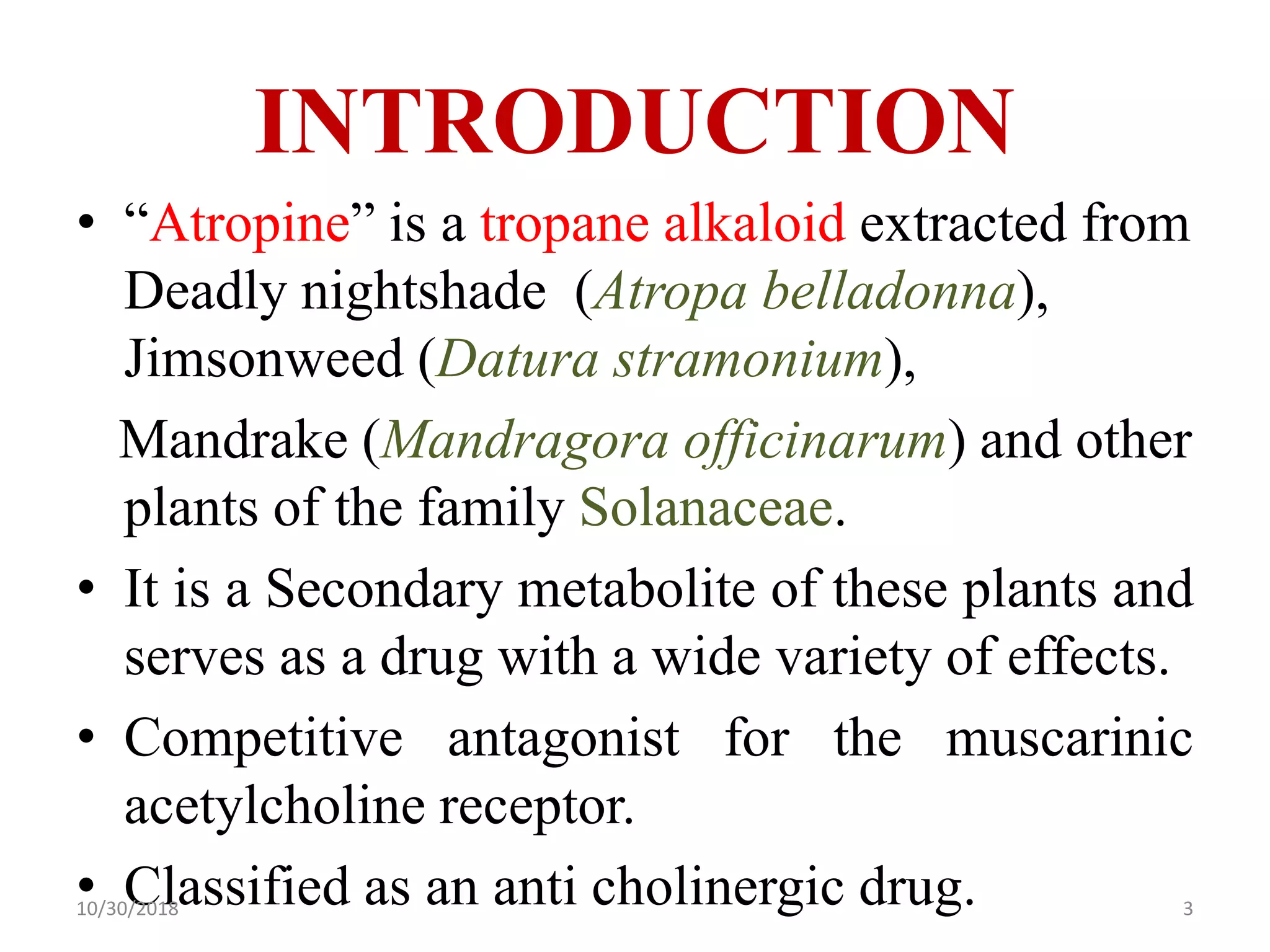 Atropine | PPTX