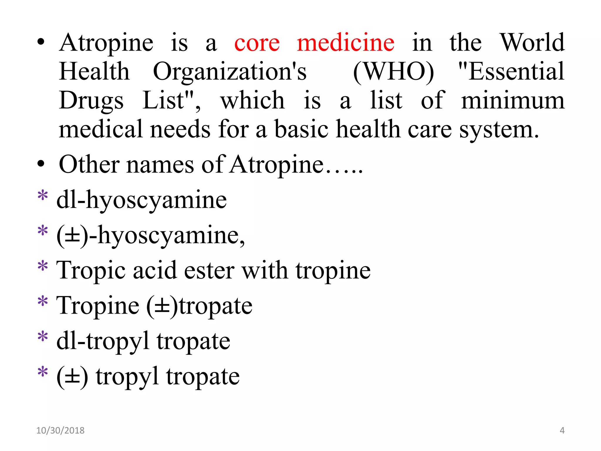 Atropine | PPTX
