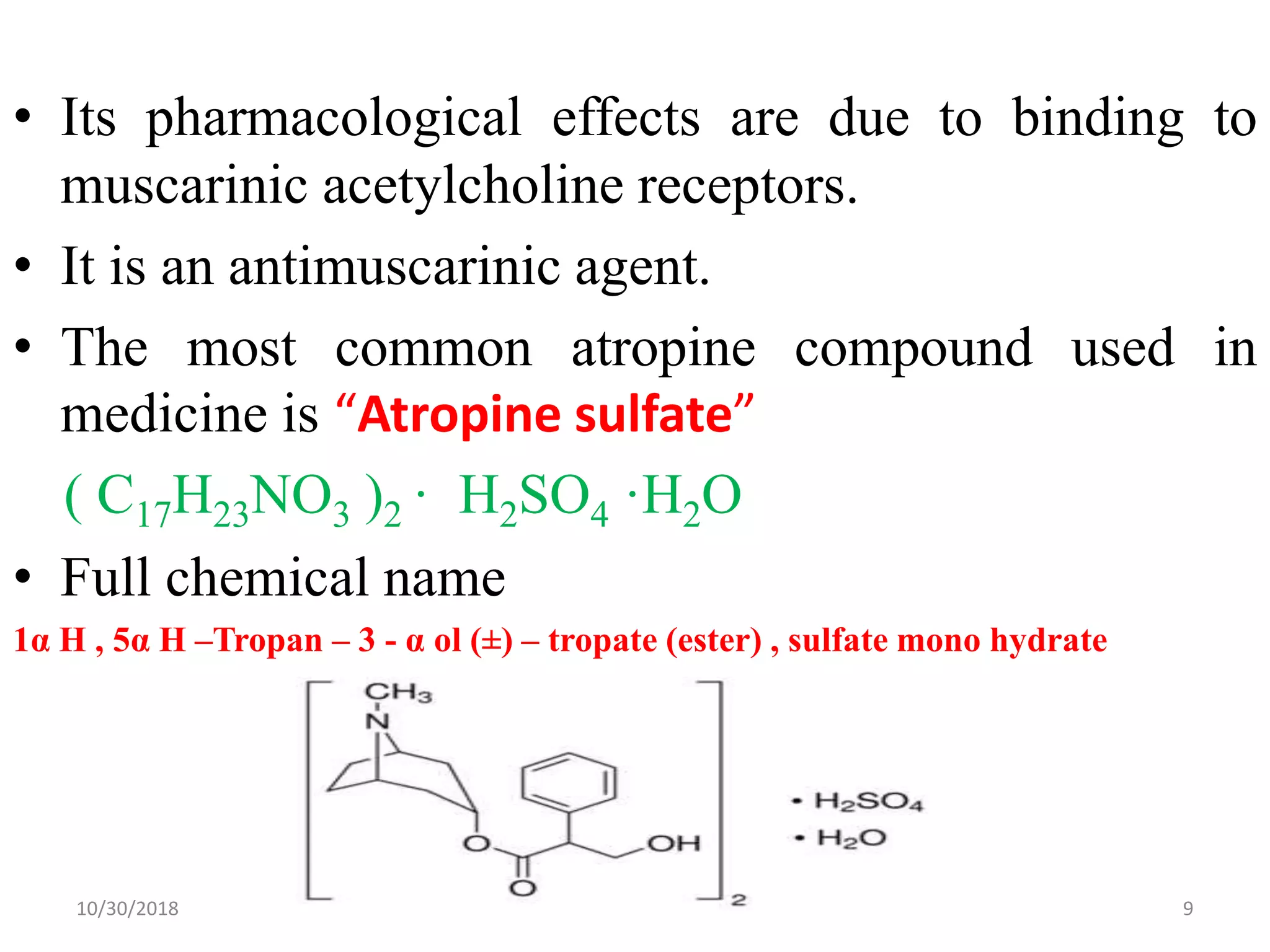 Atropine | PPTX