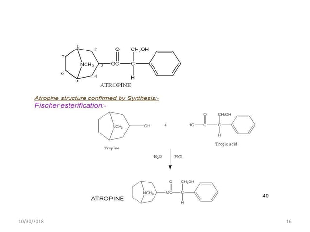 Atropine | PPTX | Chemistry | Science