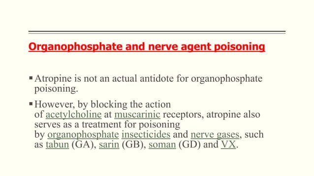 Atropine | PPTX | Eye and Vision Conditions | Diseases and Conditions