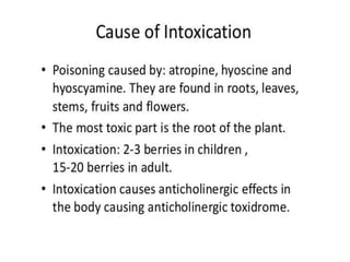 Atropine poisoning | PPTX