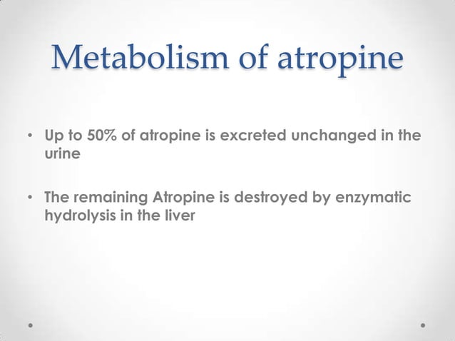 Atropine | PPTX | Chemistry | Science