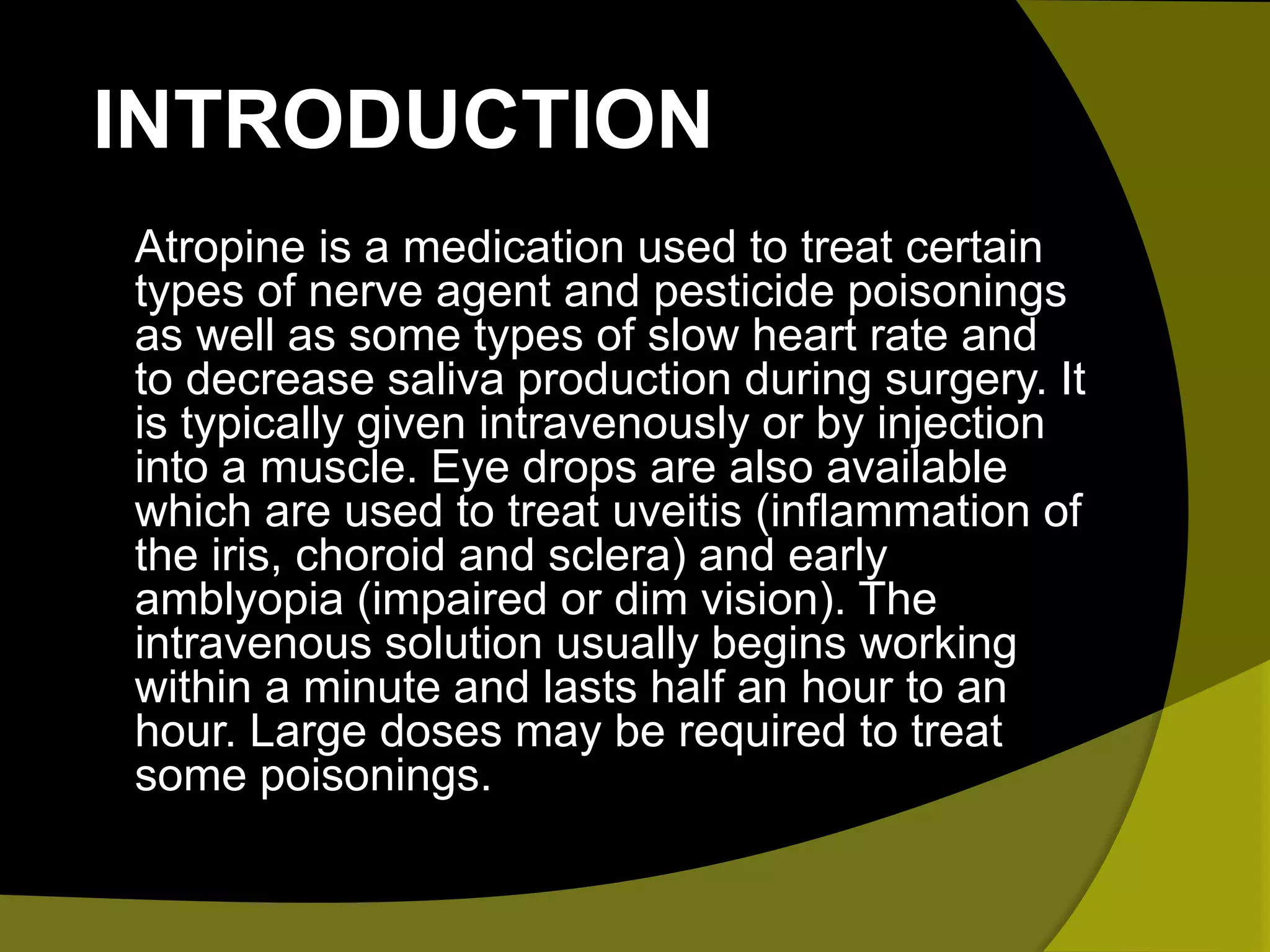 Atropine slideshare | PPTX