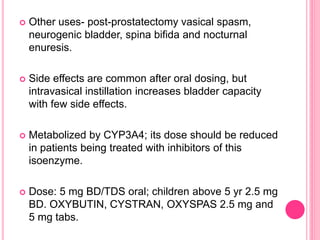 Atropine substitutes Pharmacology ppt | PPTX