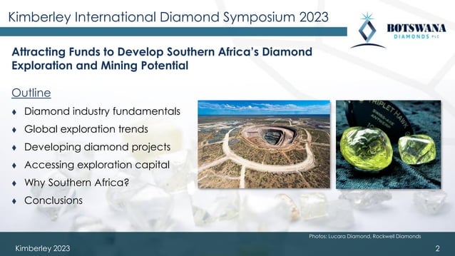 Attracting Funds to Develop the Diamond Potential of Southern Africa | PDF