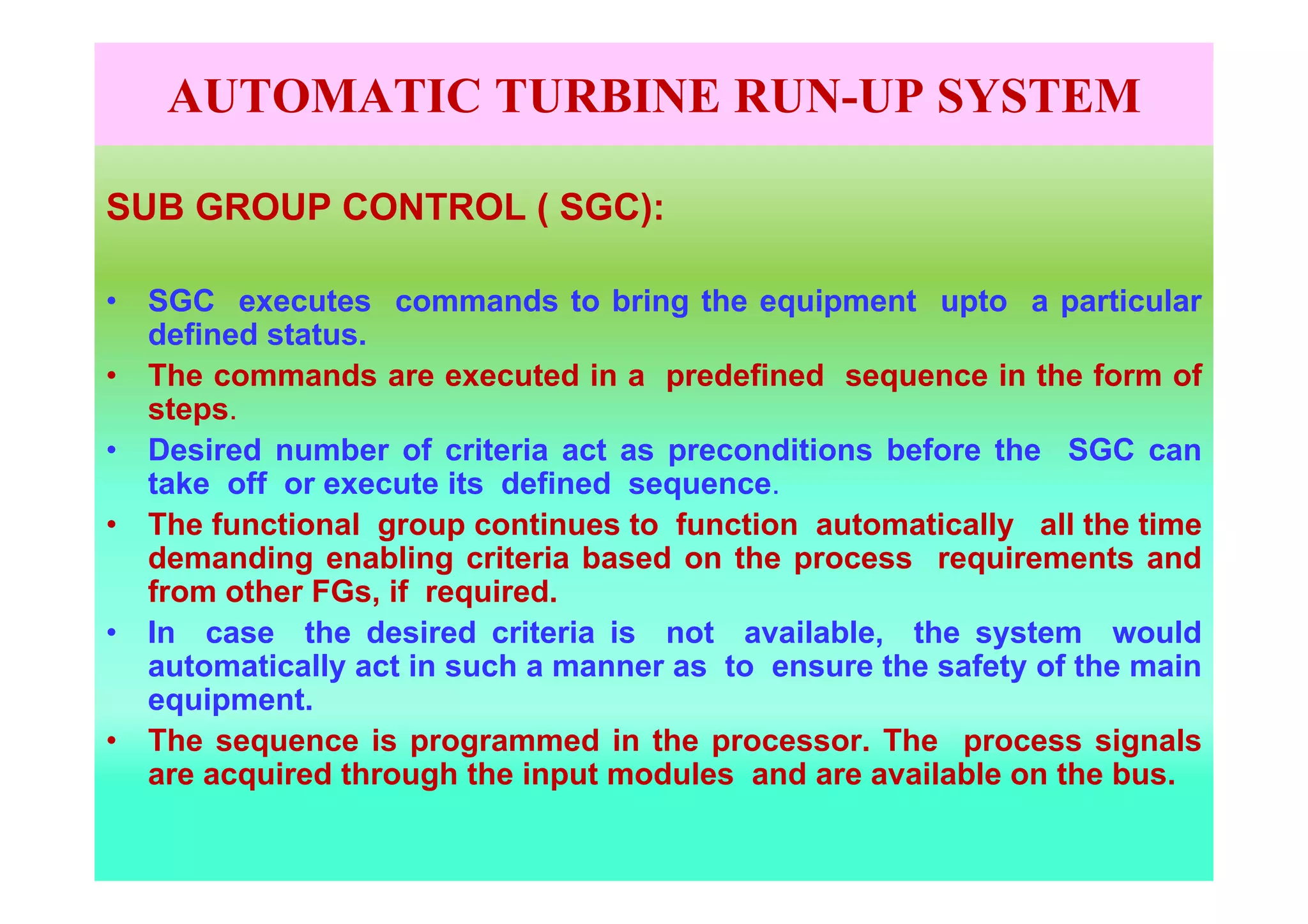 AUTOMATIC TURBINE RUNUP SYSTEM | PDF