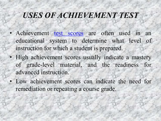 achievement test | PPTX
