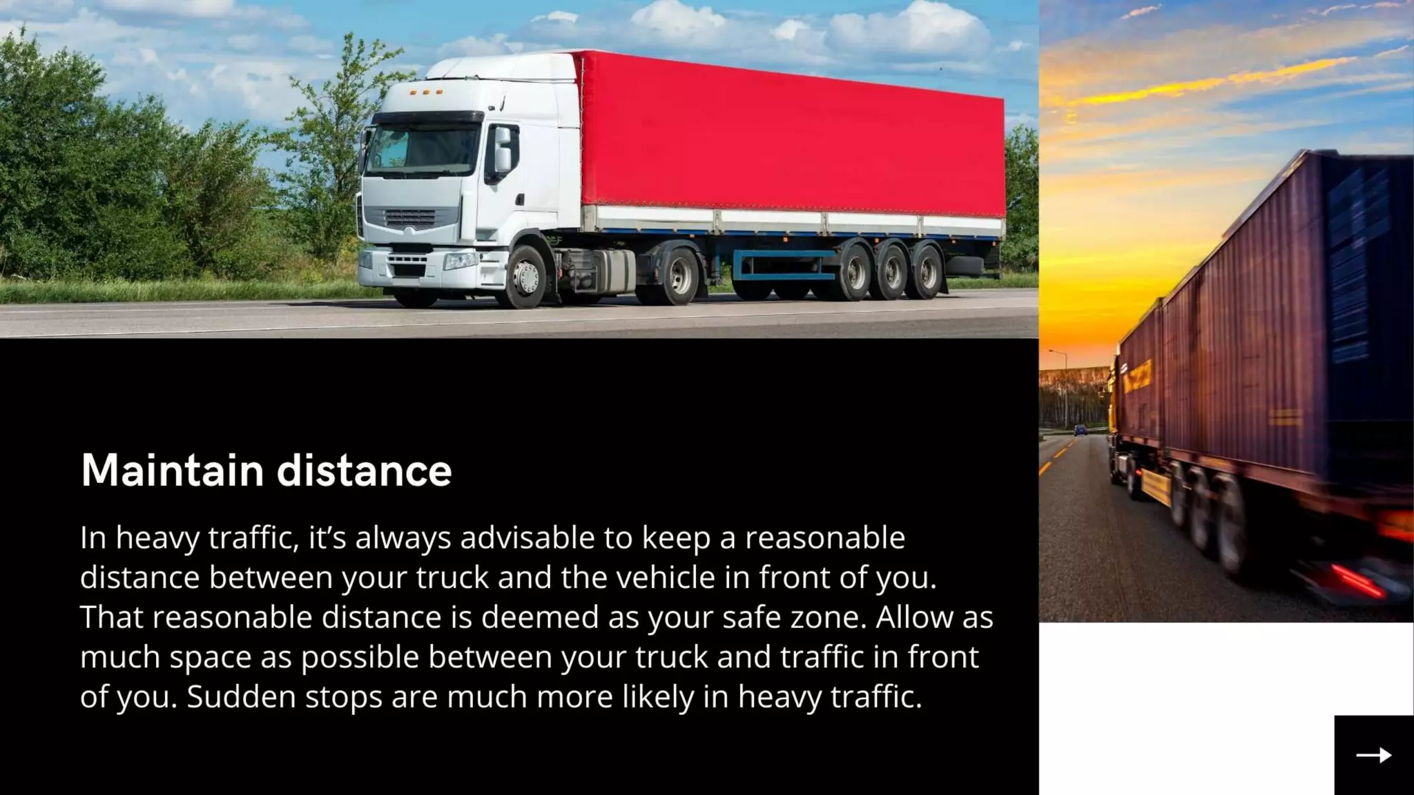 A Truck Driver's Safety Tips for Driving in Heavy Traffic | PPT