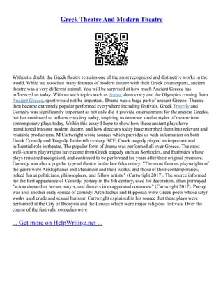 A True Classical German Theatre | PDF