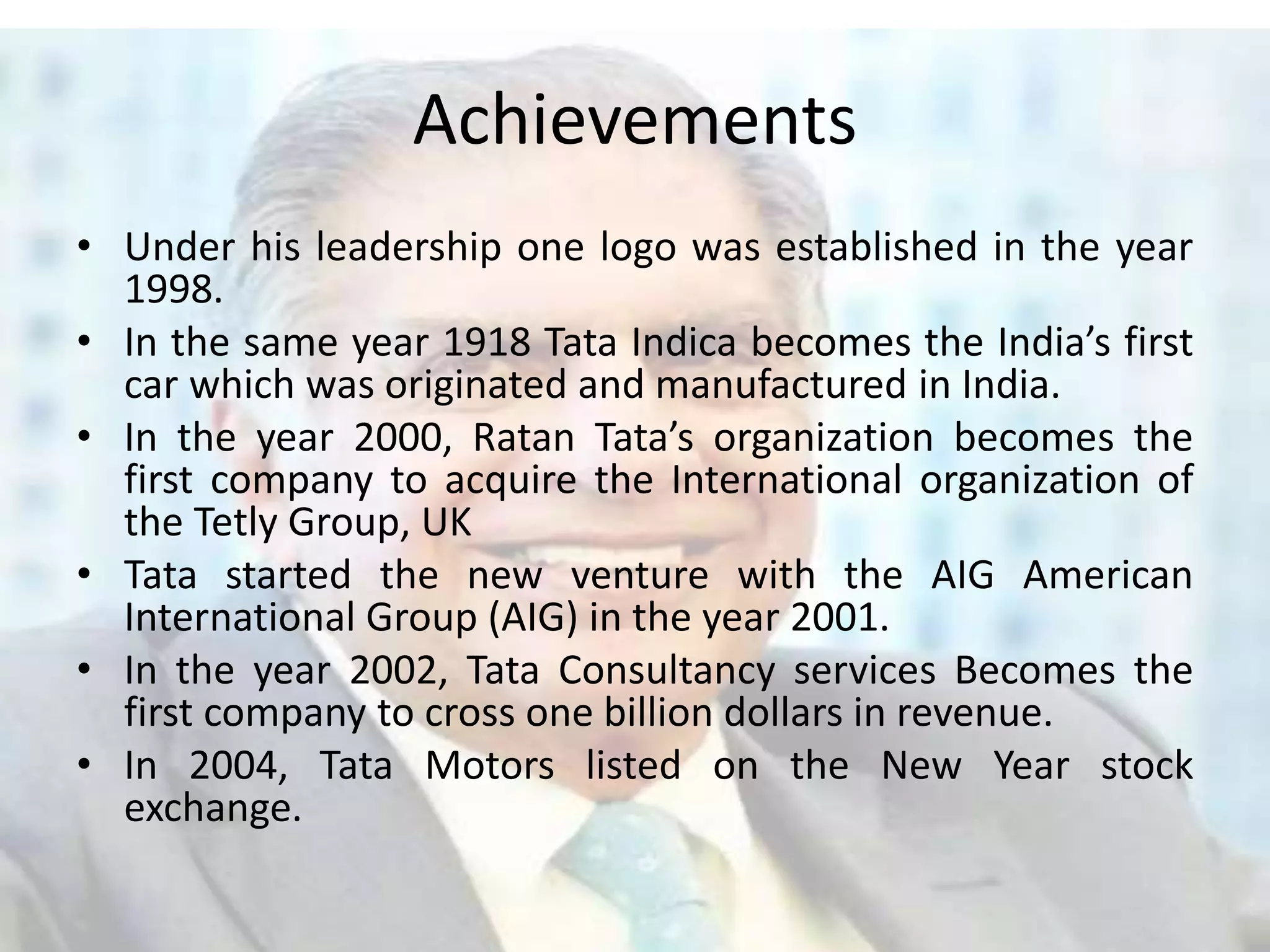 A true leader mr. ratan tata | PPTX
