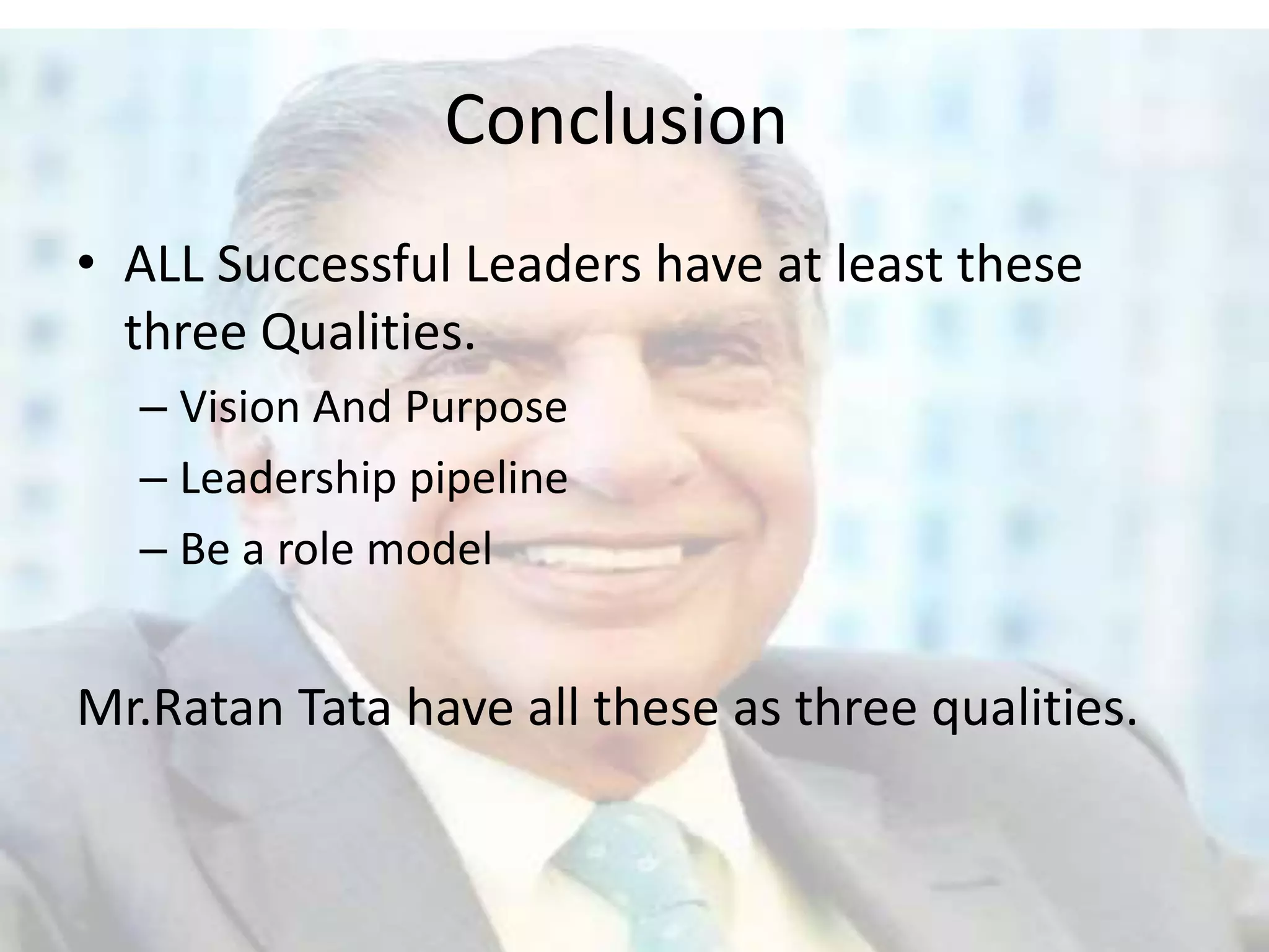 A true leader mr. ratan tata | PPTX