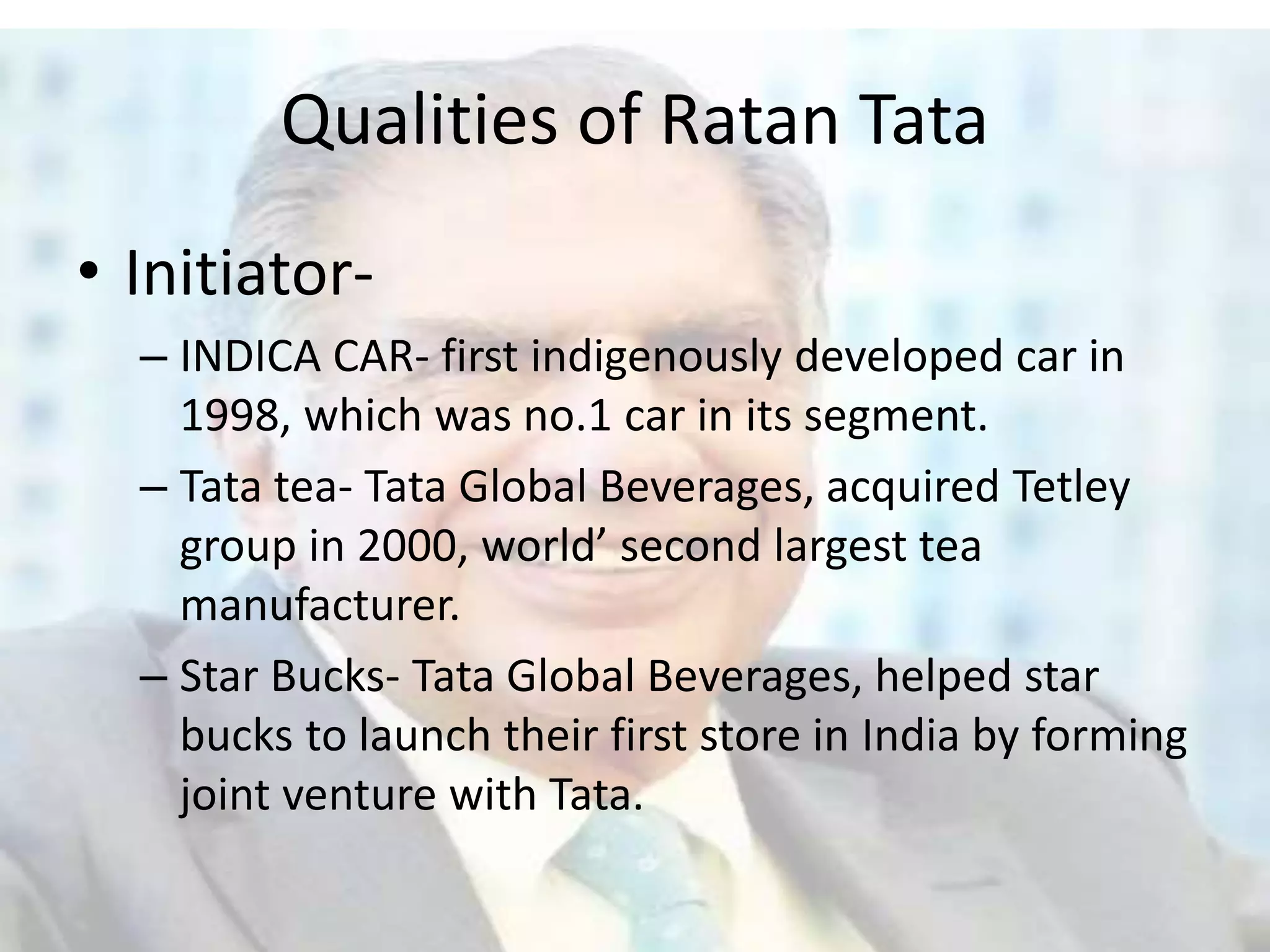 A true leader mr. ratan tata | PPTX