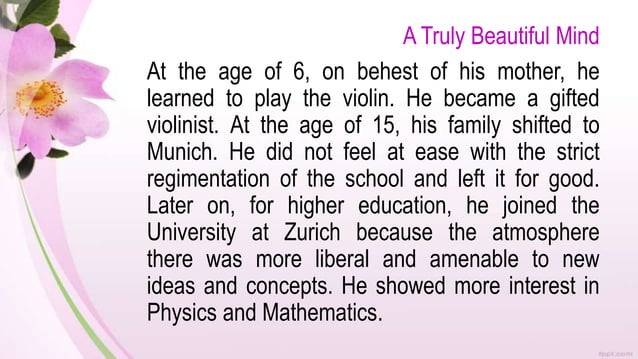 A truly Beautiful Mind | PPTX