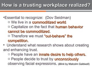 A Trusting Workplace | PPT