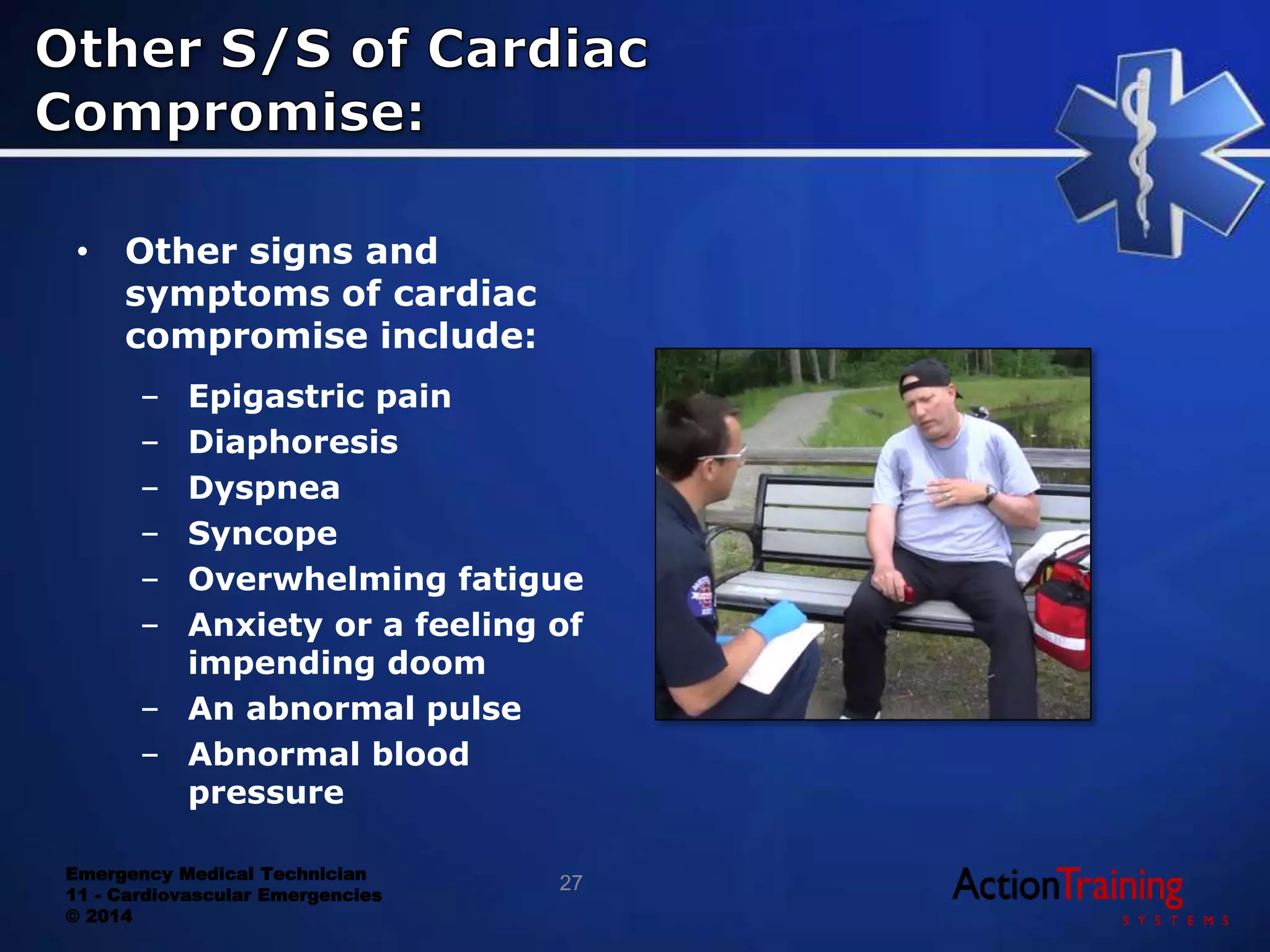 ATS - Cardiovascular Emergencies | PPTX | First Aid | Injuries