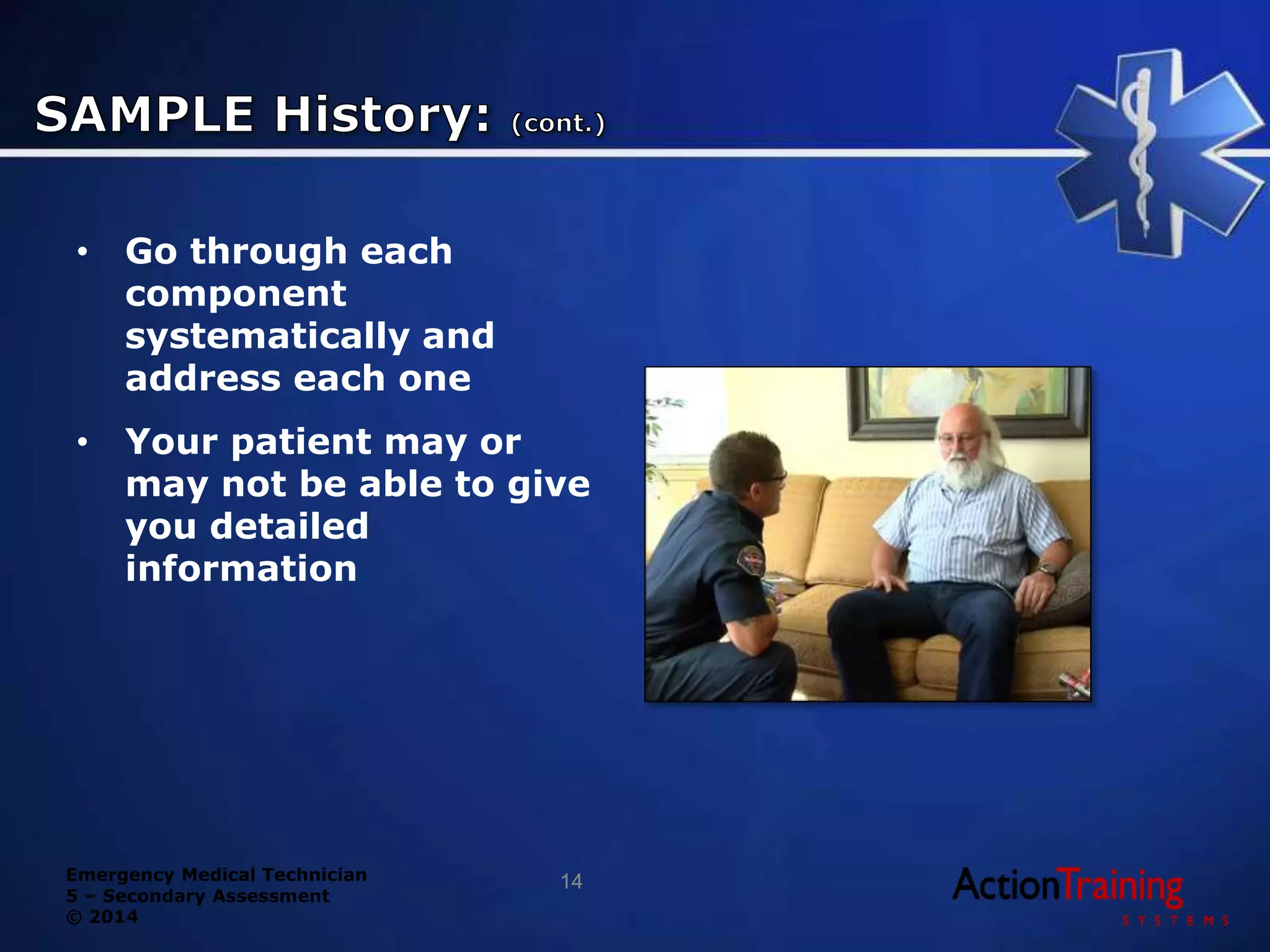 ATS - secondary assessment medical | PPTX