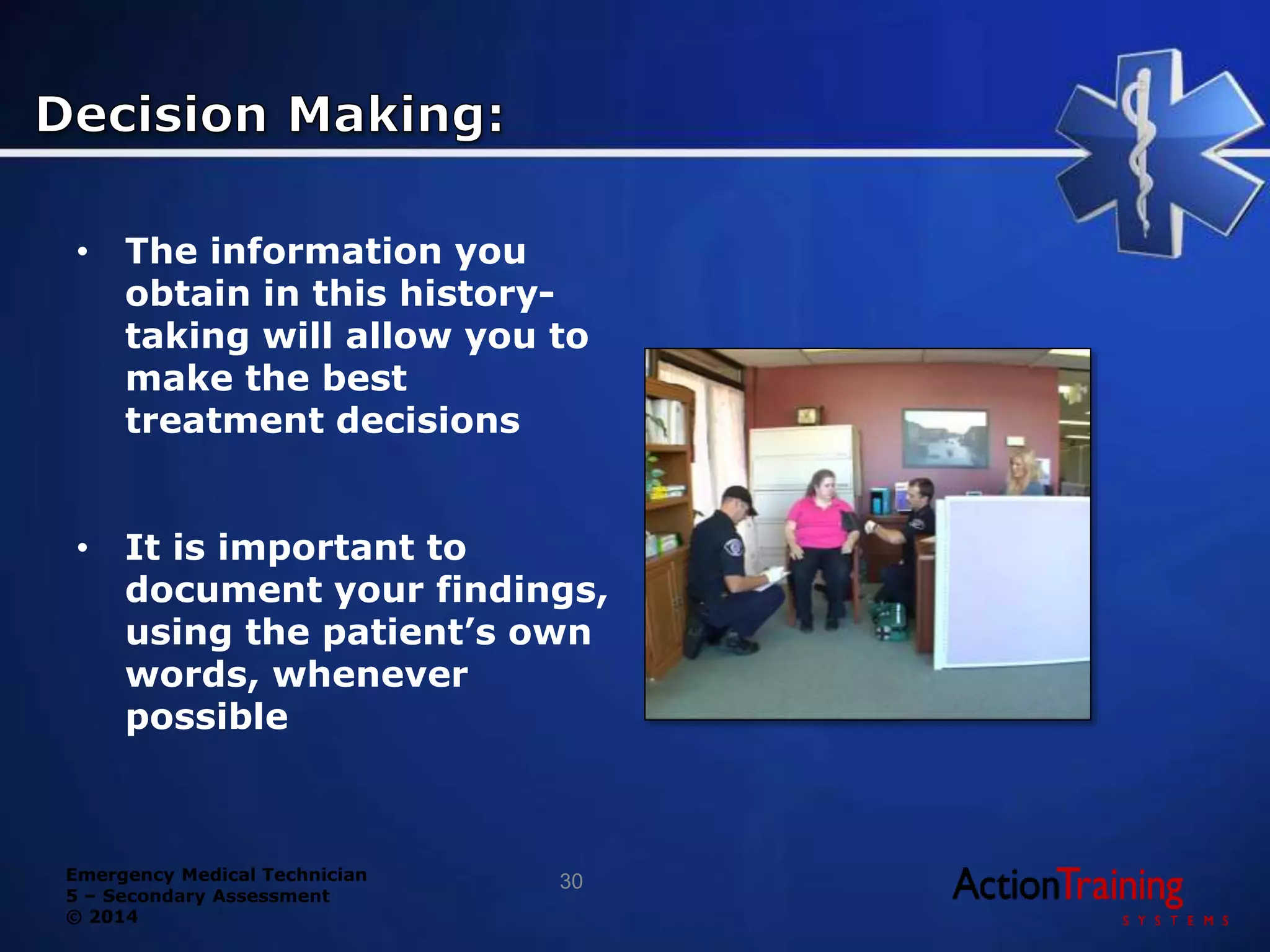 ATS - secondary assessment medical | PPTX