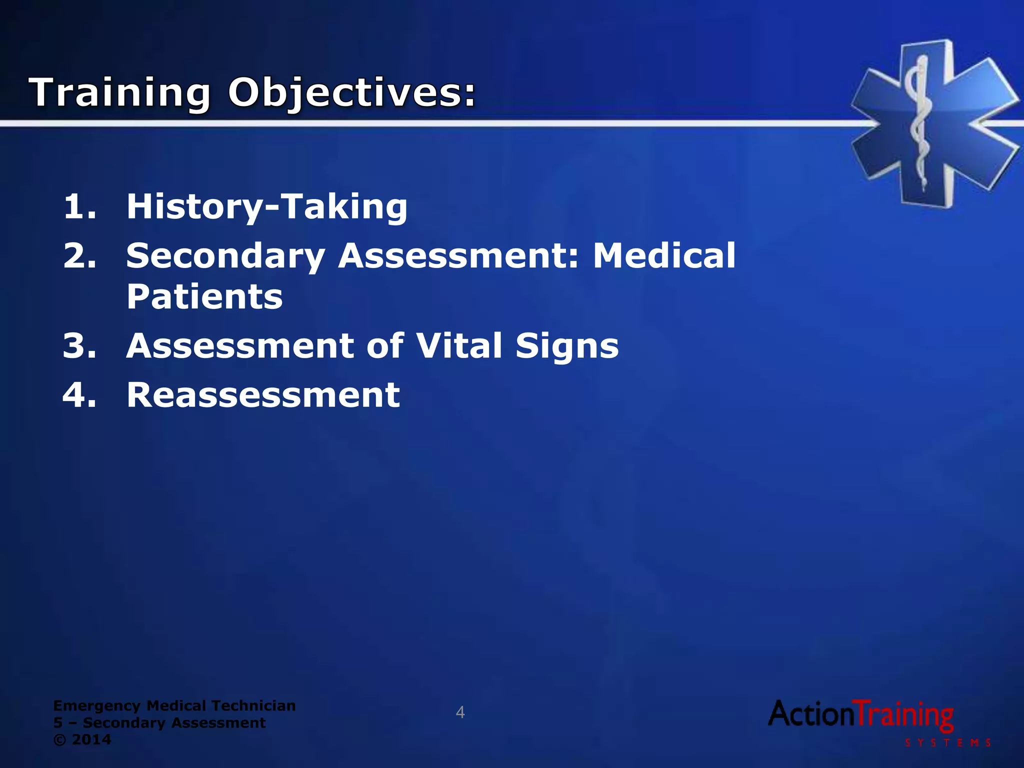 ATS - secondary assessment medical | PPTX
