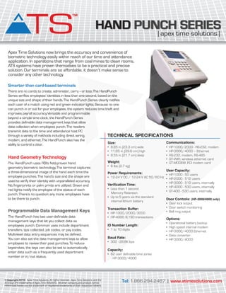 ATS Employee Biometric Time and Attendance Solution | PDF