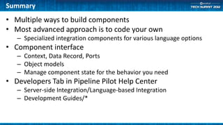 (ATS3-DEV05) Coding up Pipeline Pilot Components | PPTX | Web Development | Internet