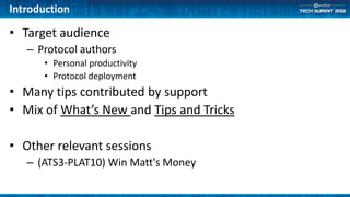 (ATS3-PLAT07) Pipeline Pilot Protocol Tips, Tricks, and Challenges | PPTX