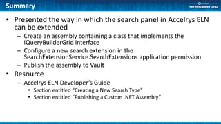 (ATS4-DEV07) How to Build a Custom Search Panel for Symyx Notebook | PDF | Databases | Computer ...