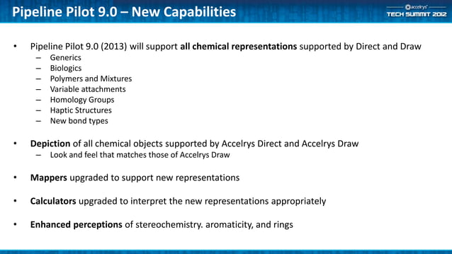 (ATS4-PLAT04) Chemistry Data Model Enhancements in Pipeline Pilot 9.0: what are they and how ...