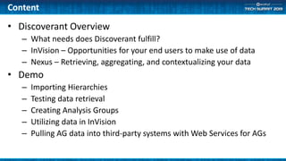 (ATS6-APP01) Unleashing the Power of Your Data with Discoverant | PDF