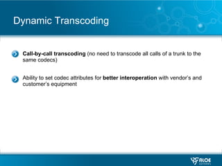 ALOE Transit SBC rev.1 Presentation | PPT