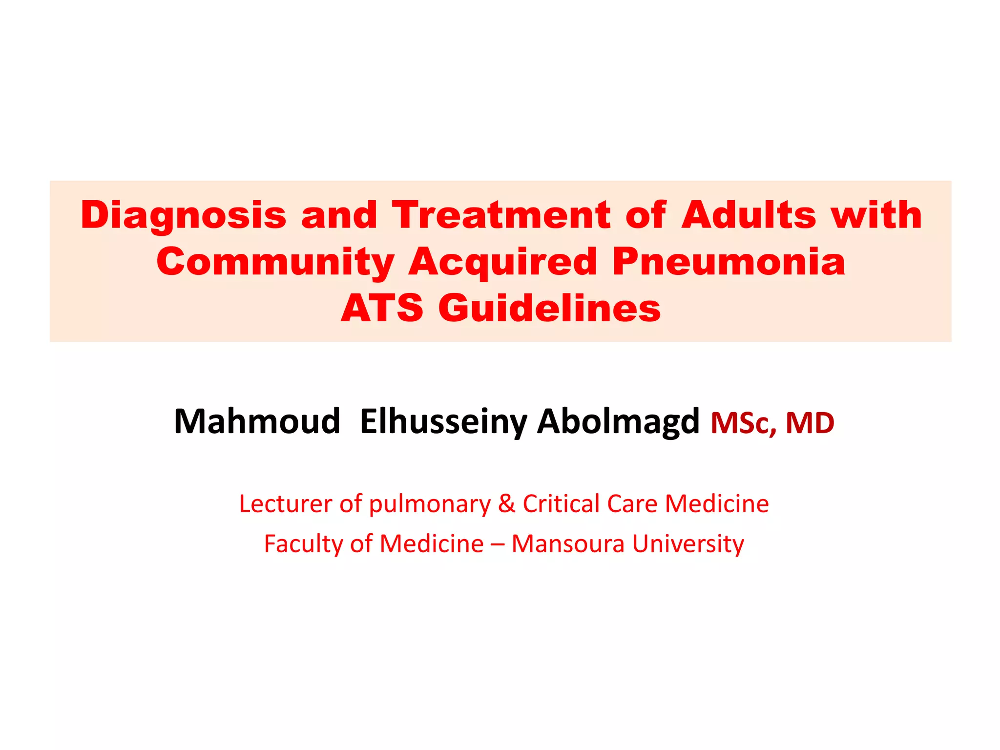 ATS CAP guidelines | PPTX