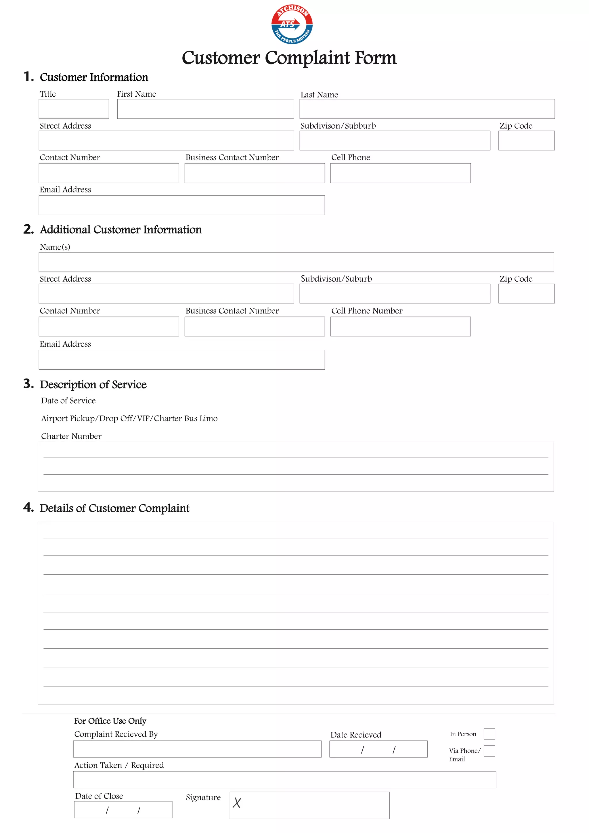 Complaint Follow Up Form | PDF