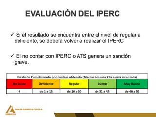 ATS E IPERC definición y diferencia de ambos | PPTX