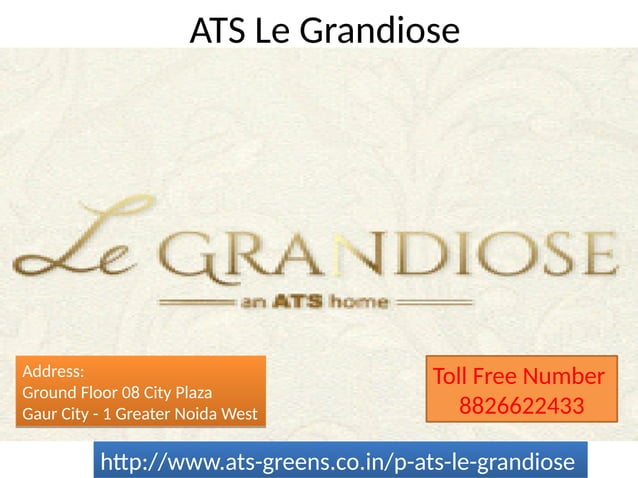 ATS Homekraft Happy Trails Sec 10 Noida Extension with Floor Plan | PPT
