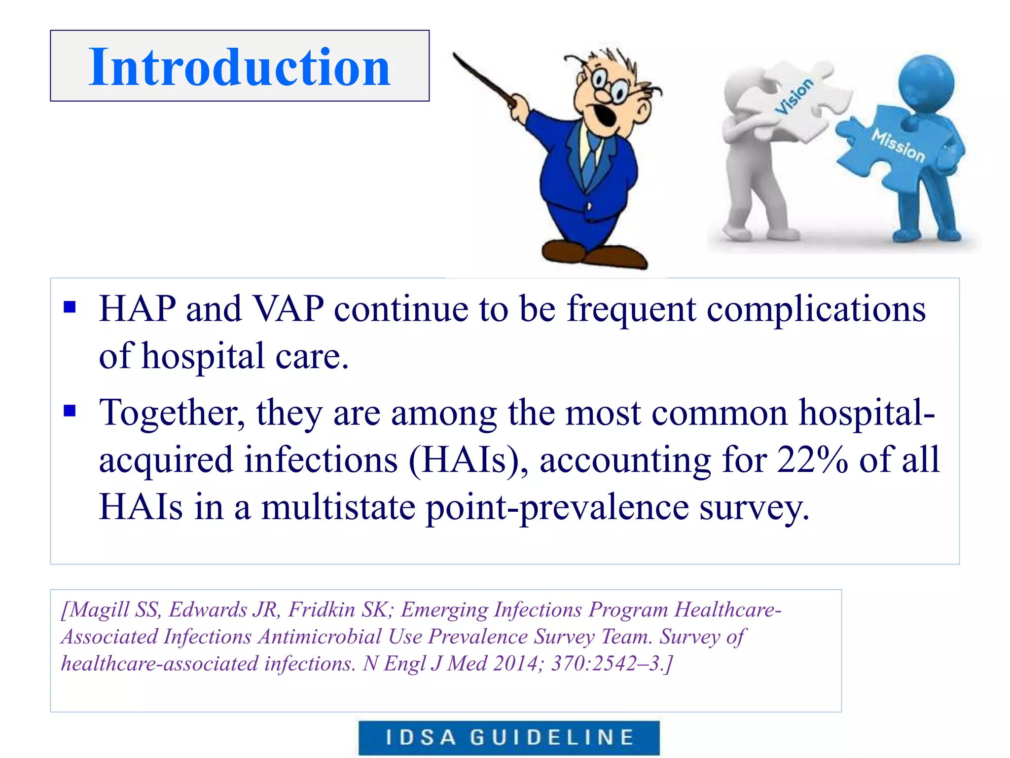 VAP/HAP management guidelines by IDSA/ATS (2016) -: Dr.Tinku Joseph | PPTX