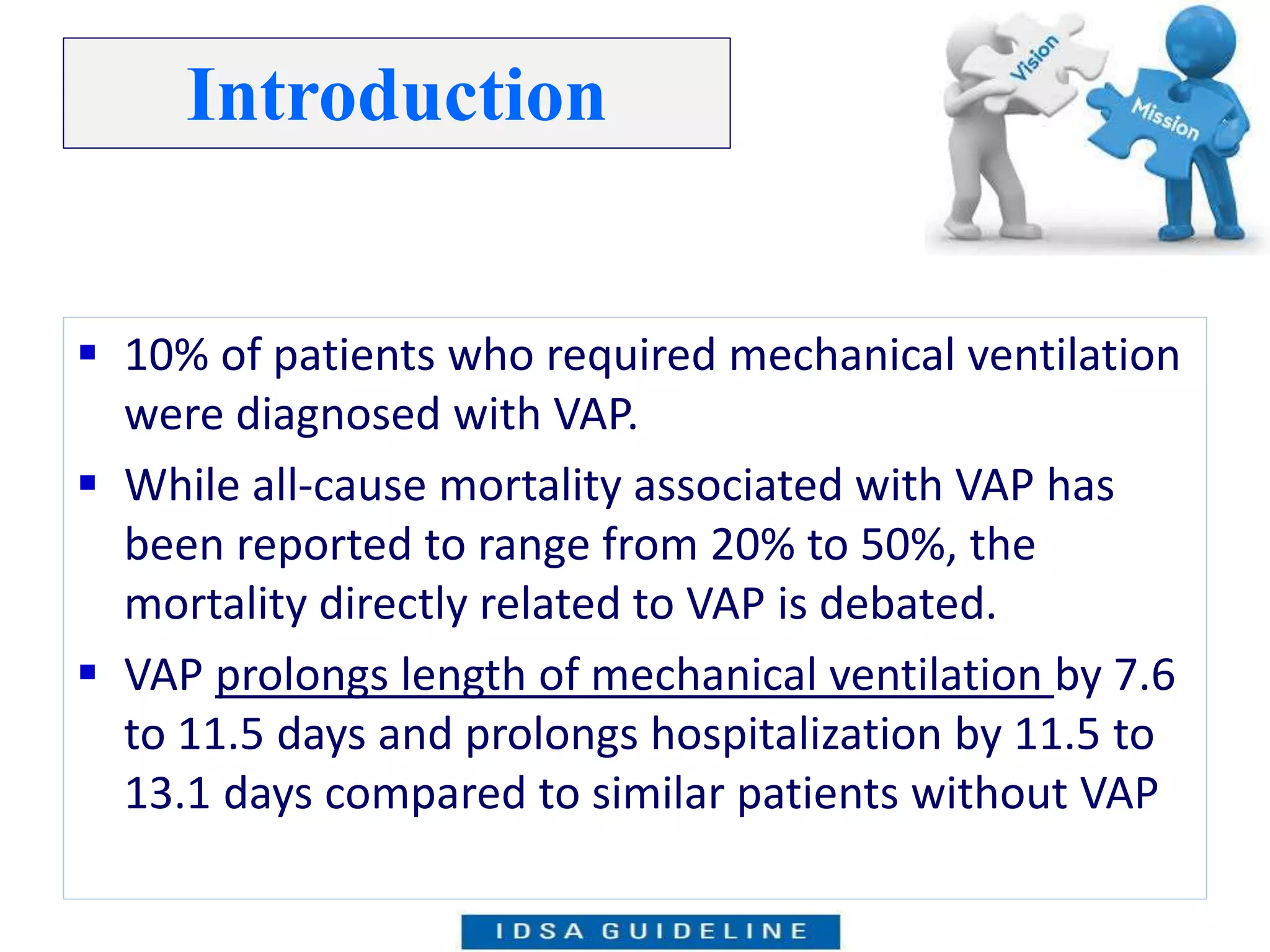 VAP/HAP management guidelines by IDSA/ATS (2016) -: Dr.Tinku Joseph | PPTX
