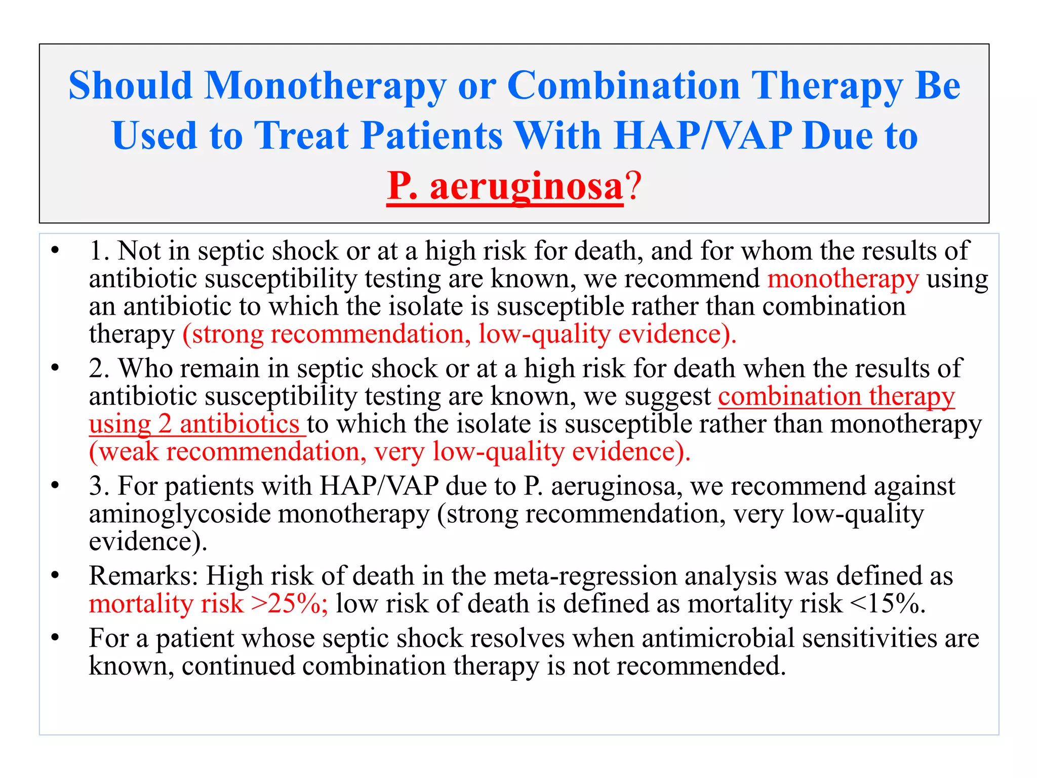 VAP/HAP management guidelines by IDSA/ATS (2016) -: Dr.Tinku Joseph | PPTX