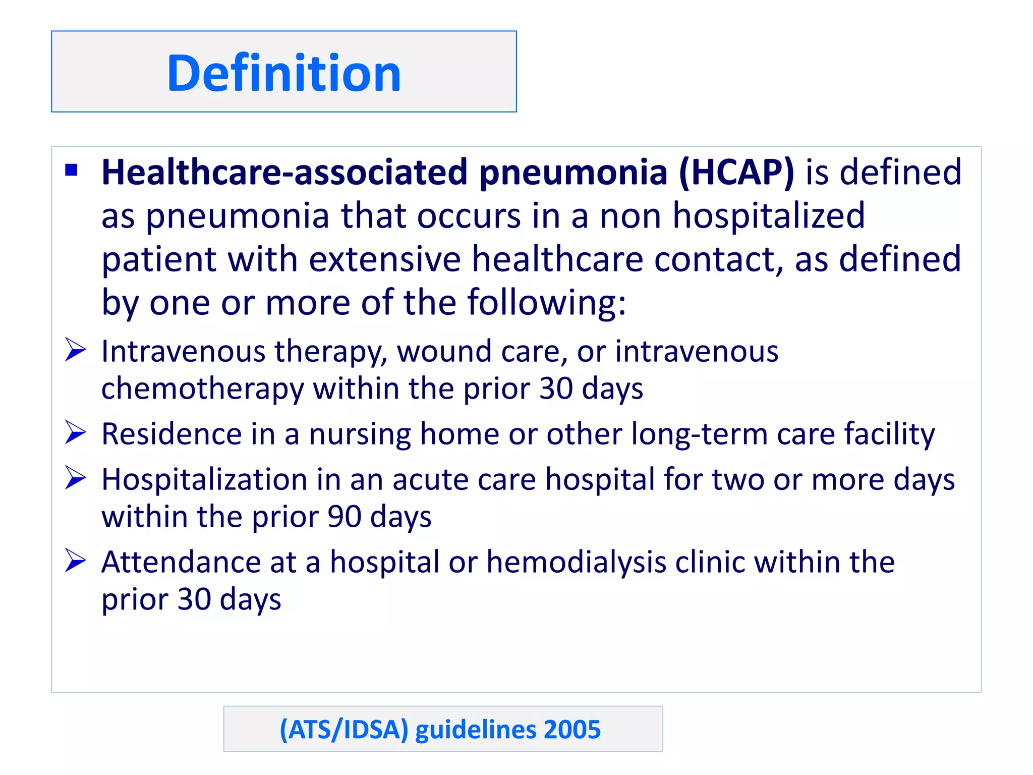 VAP/HAP management guidelines by IDSA/ATS (2016) -: Dr.Tinku Joseph | PPTX