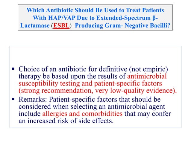 VAP/HAP management guidelines by IDSA/ATS (2016) -: Dr.Tinku Joseph | PPTX