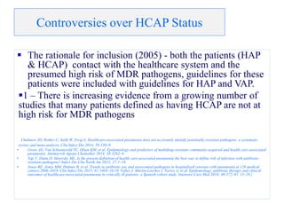 VAP/HAP management guidelines by IDSA/ATS (2016) -: Dr.Tinku Joseph | PPTX