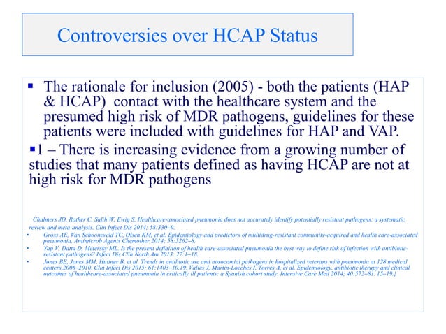 VAP/HAP management guidelines by IDSA/ATS (2016) -: Dr.Tinku Joseph | PPTX