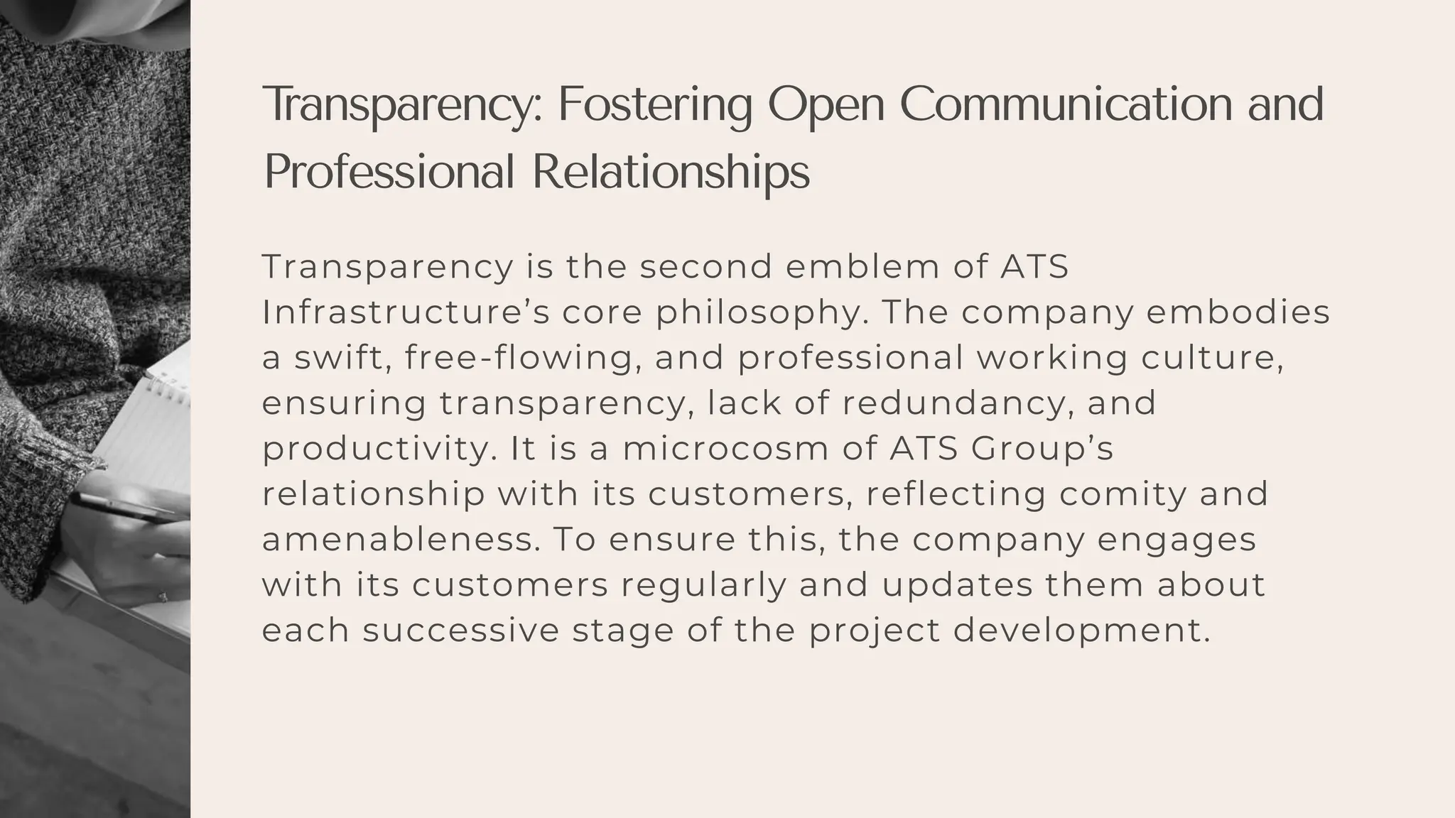 ATS Infrastructure Embodying Vision, Mission, and Core Philosophy.pptx