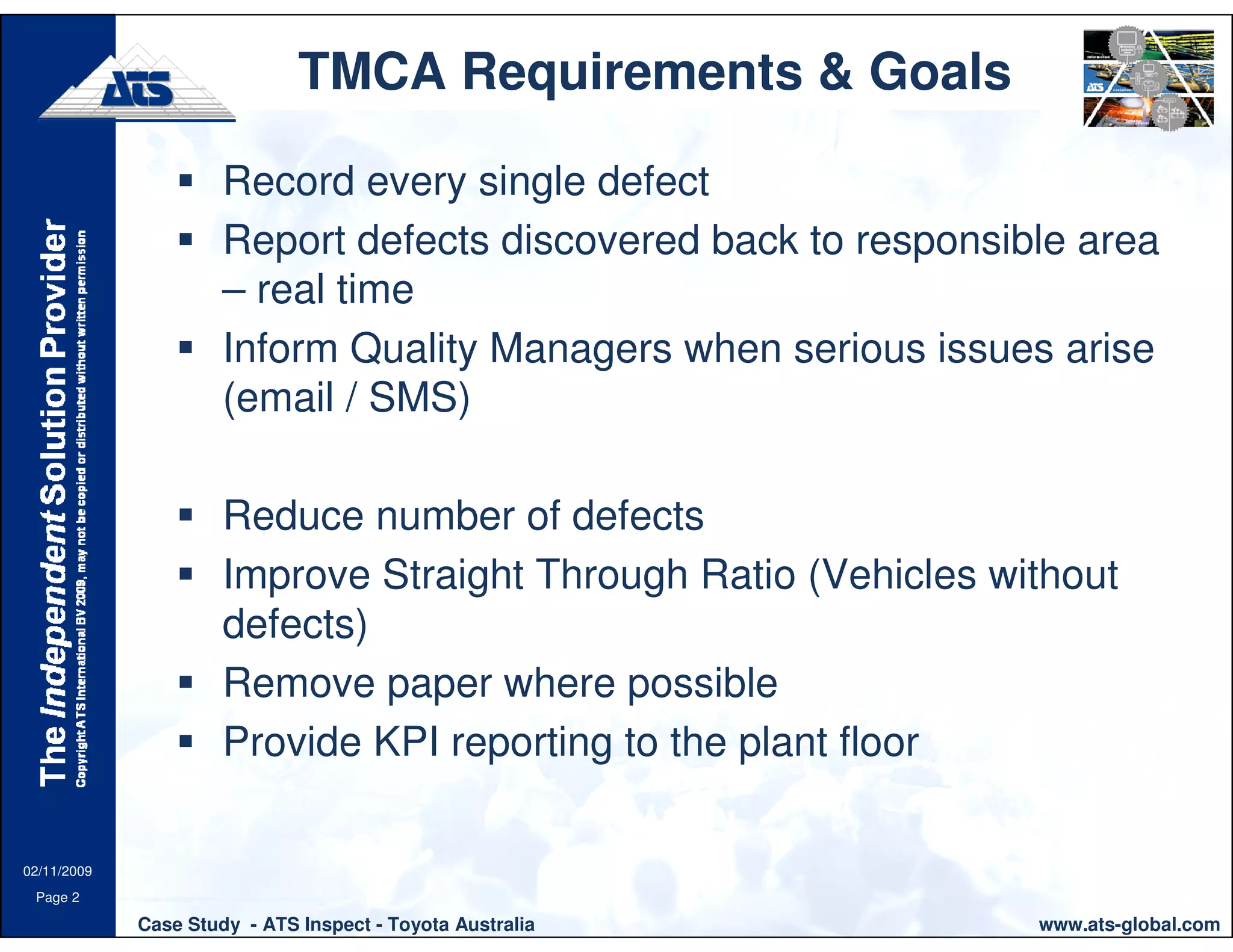 ATS Inspect Toyota Case Study | PDF