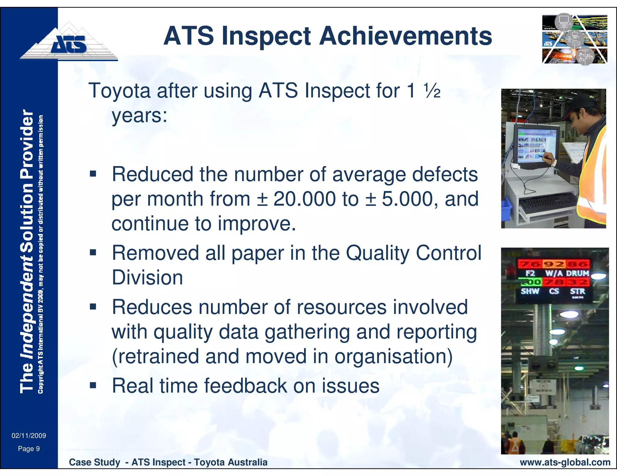 ATS Inspect Toyota Case Study | PDF