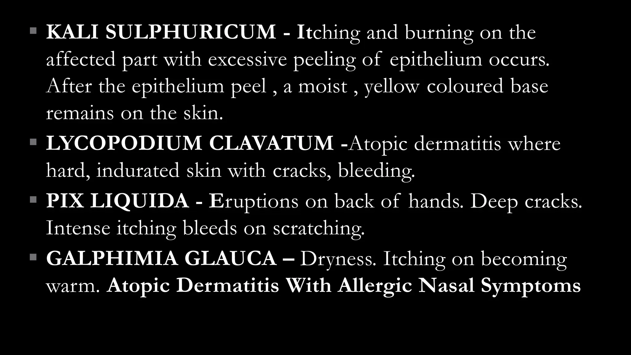 THERAPEUTICS OF DERMATITIS.BHMS.MATERIA MEDICA.HOMOEOPATHY | PPTX