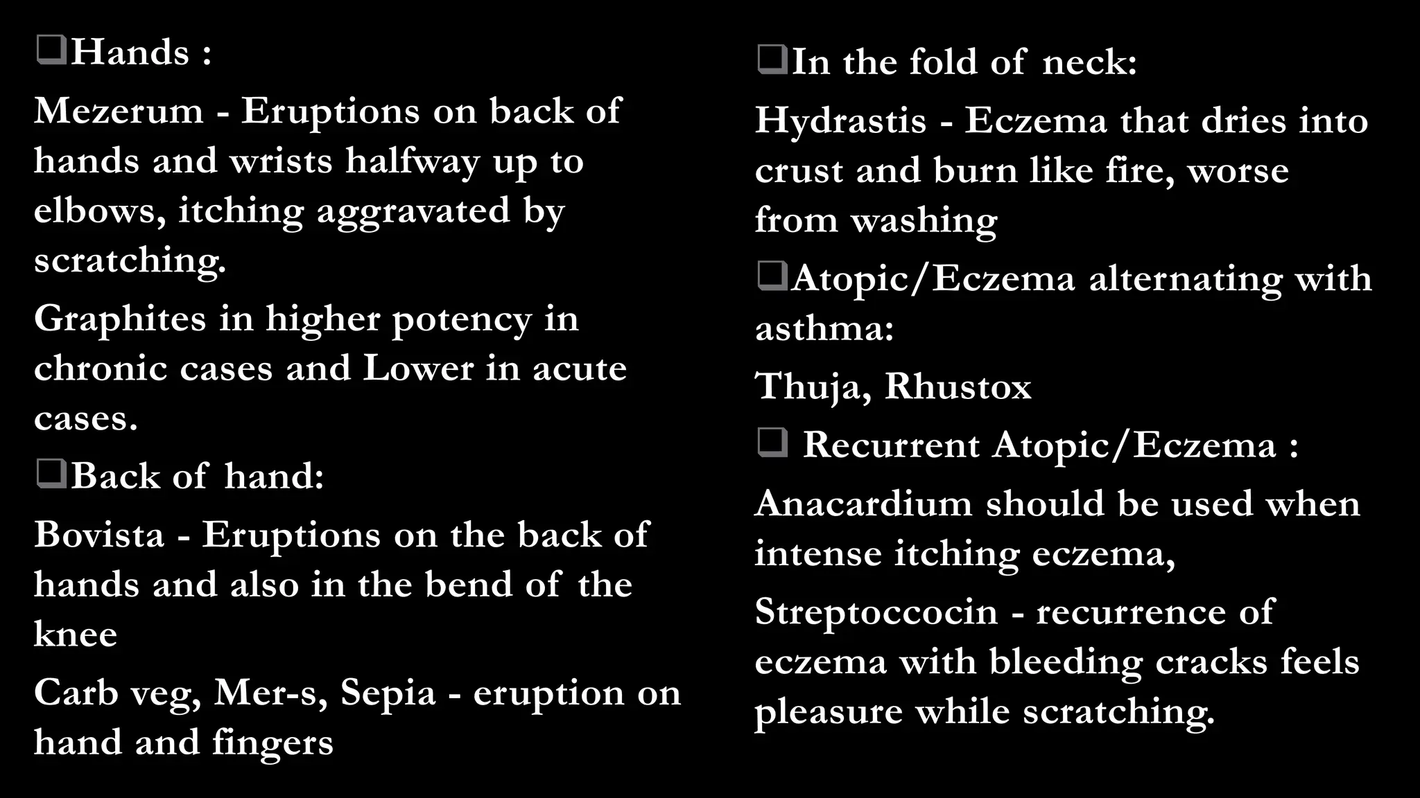 THERAPEUTICS OF DERMATITIS.BHMS.MATERIA MEDICA.HOMOEOPATHY | PPTX